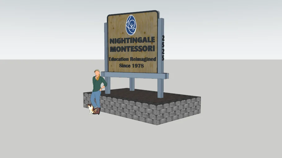 Montessori Sign | 3D Warehouse