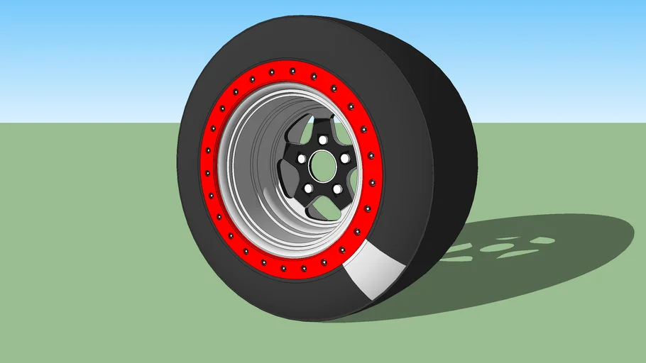 Muscle Car Drag Wheel - Rear | 3D Warehouse