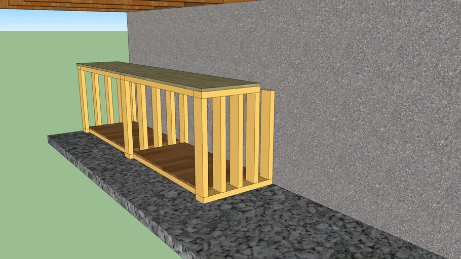 Wood Rack Shelves | 3D Warehouse