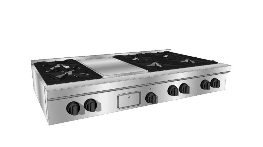 48 Inch Range Top | 3D Warehouse
