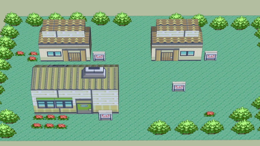 Littleroot Town (pokemon zaphire) | 3D Warehouse