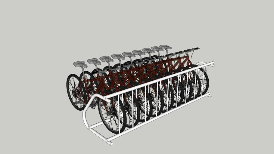 SINGLE GRID BIKE RACK | 3D Warehouse