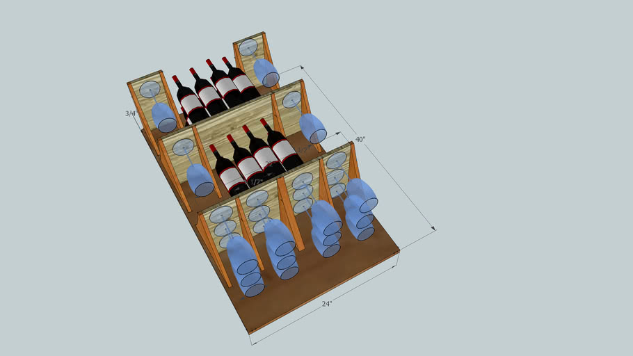 Wine Rack Model | 3D Warehouse