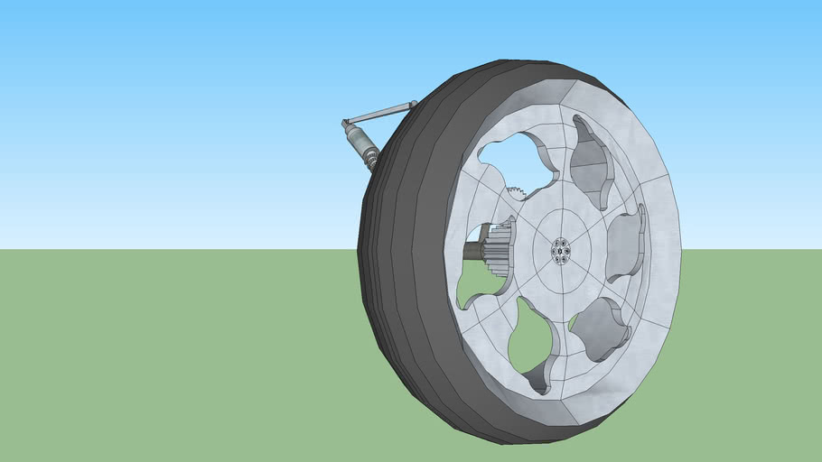 wheel + tire + mechanics | 3D Warehouse