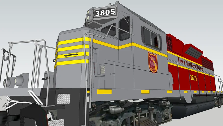 Locomotive Iowa Northern Railway IANR | 3D Warehouse