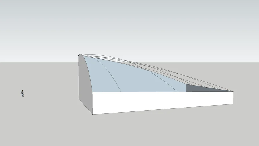 5000sqft Fabric Roof Buliding | 3D Warehouse