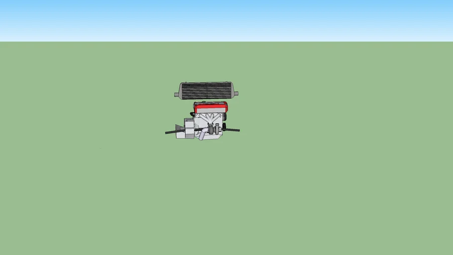 Turbocharged Honda K24 | 3D Warehouse