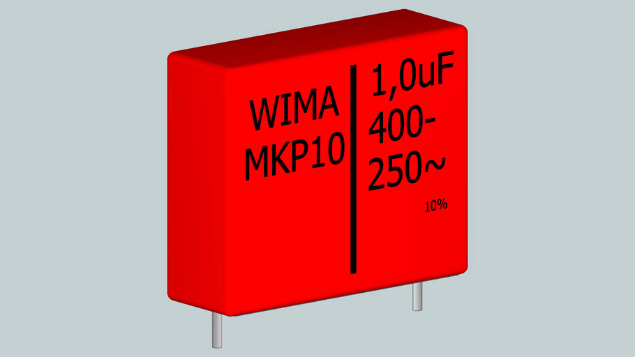 Wima MKP10 Capacitor | 3D Warehouse