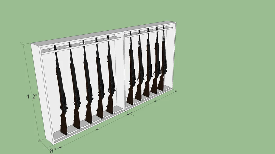 Air Gun Rack. | 3D Warehouse