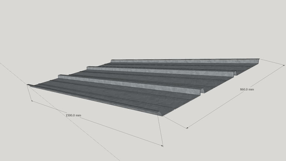 corrugated steel plate | 3D Warehouse