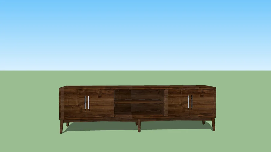 Mid-Century Buffet Table | 3D Warehouse
