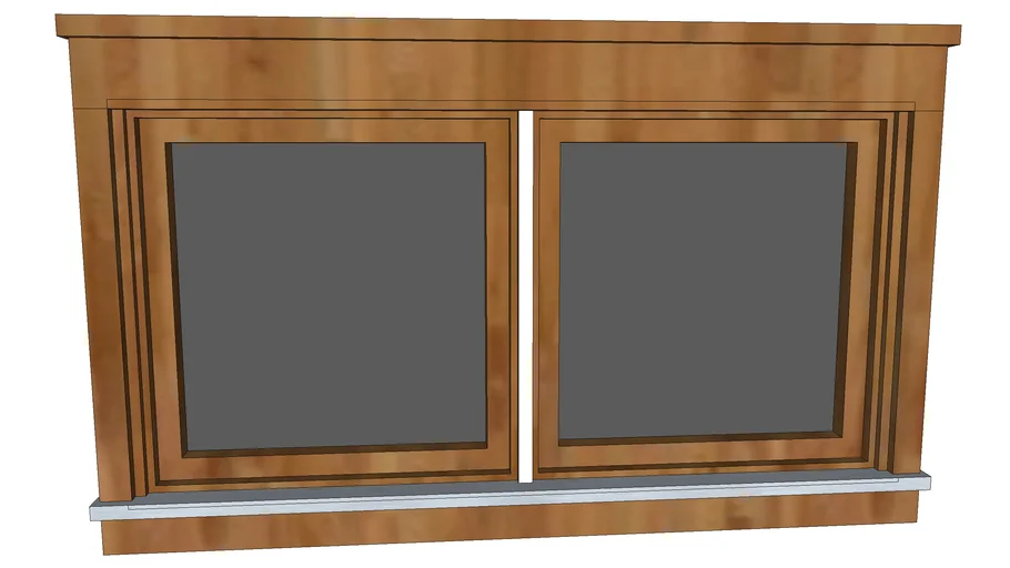 Drveni prozor 3 | 3D Warehouse