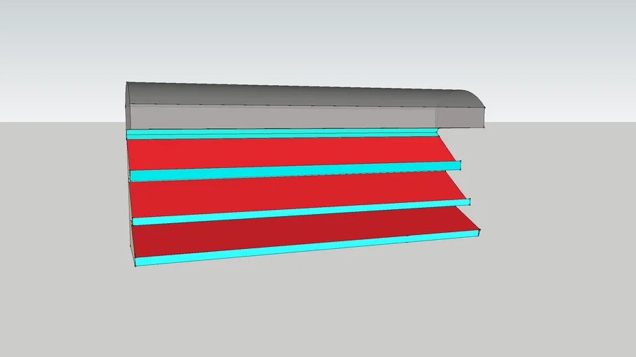 3 Tier Stadium Stand | 3D Warehouse