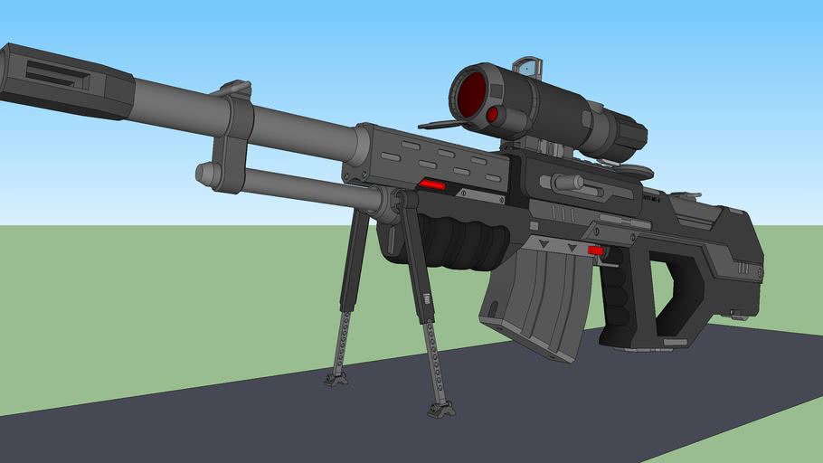 Reaper MR-8 Anti Material Sniper Rifle | 3D Warehouse