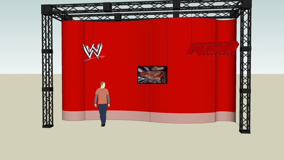 WWE RAW Interview area | 3D Warehouse