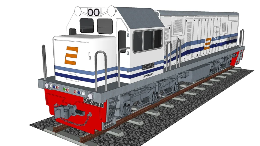 lokomotif cc202 old paint | 3D Warehouse