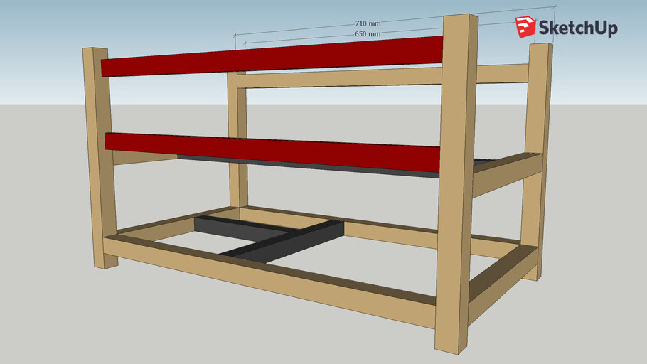 DIY Mining RIG 6 GPU Wooden stackable case with fans | 3D Warehouse