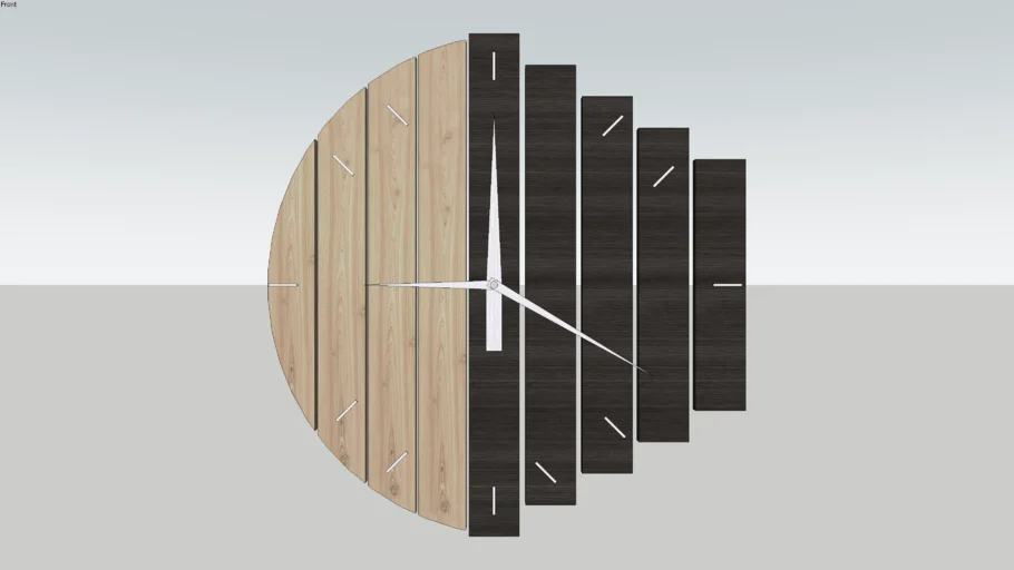 Unique+Wall+Clock 02 | 3D Warehouse