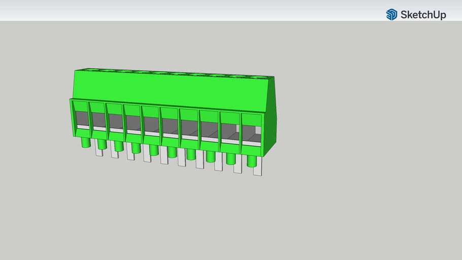 KF128 10 pin 2,54 Pitch | 3D Warehouse