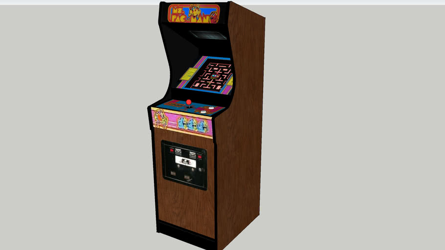 Ms. Pacman cabaret arcade game | 3D Warehouse