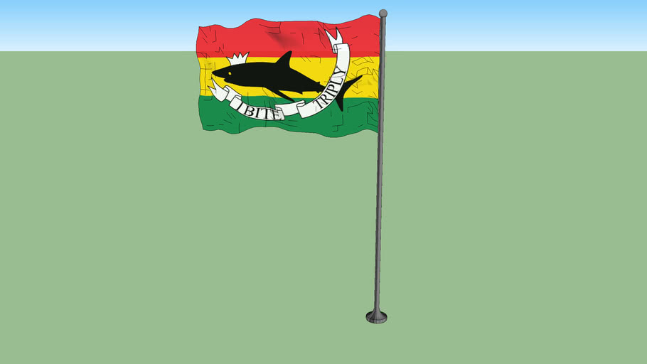 Royal standard of the Kingdom of Abemama (1889-1892) | 3D Warehouse