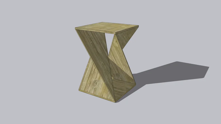 Wooden side table | 3D Warehouse