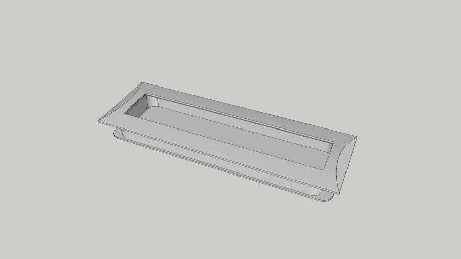 Puxador Moldue 128mm e Moldue couro 128mm. | 3D Warehouse