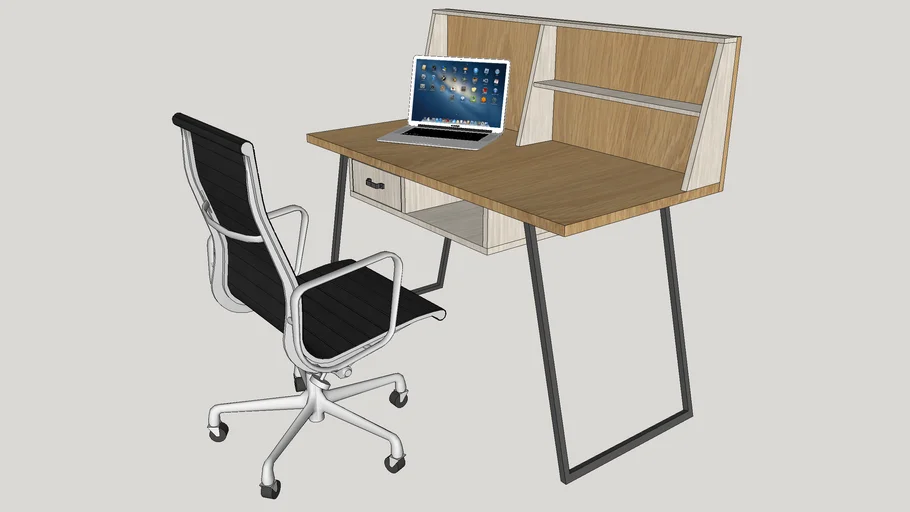 Montes Study Desk | 3D Warehouse