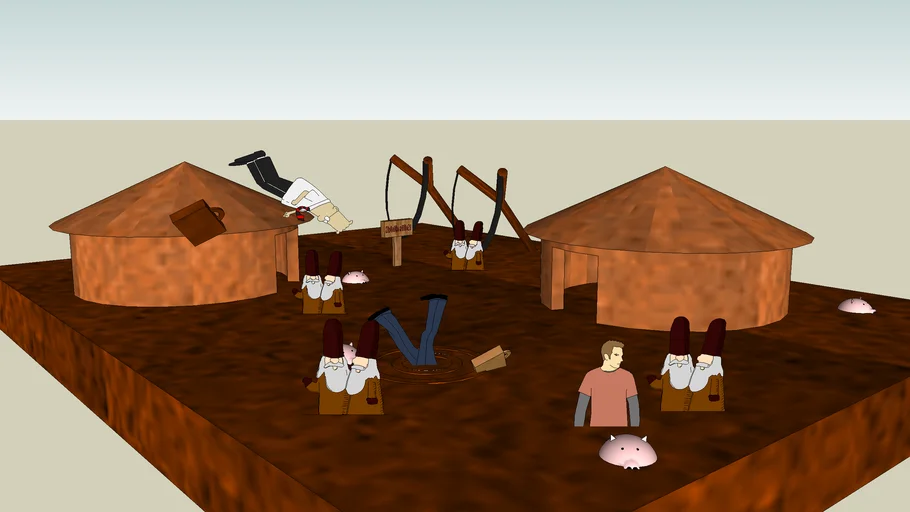 Bryce takes a vacation from his normal sketchup duties to go to Elbonia ...