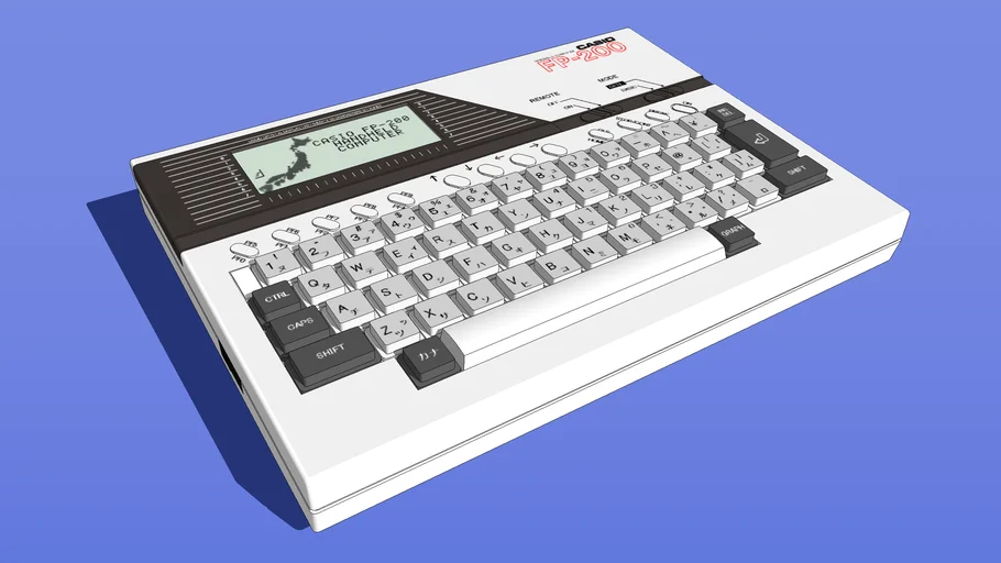 CASIO Handheld Computer FP-200 (1983:Japan) | 3D Warehouse