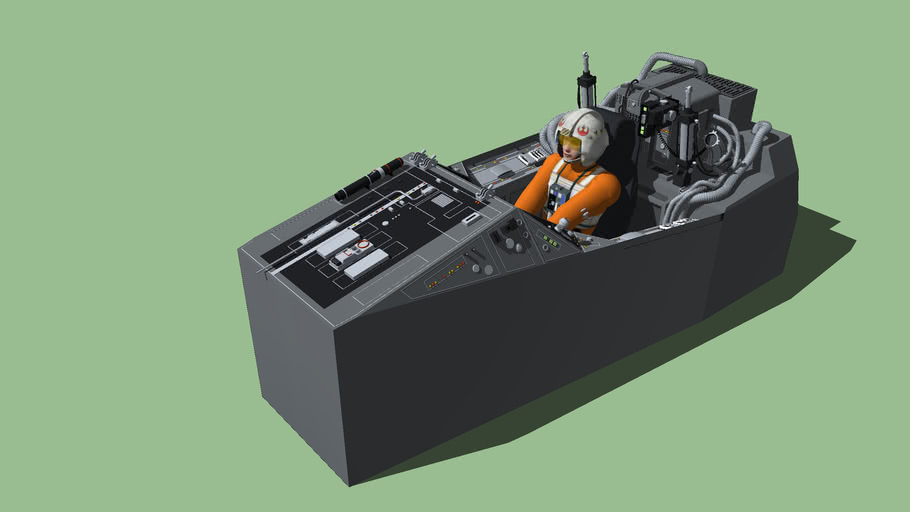 X WING COCKPIT with Luke | 3D Warehouse