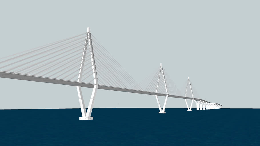 cable stayed bridge | 3D Warehouse