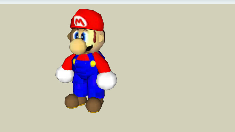 Mario From Super Mario 64 | 3D Warehouse