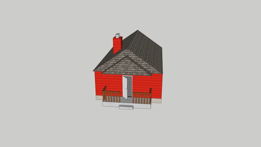 House with Porch | 3D Warehouse
