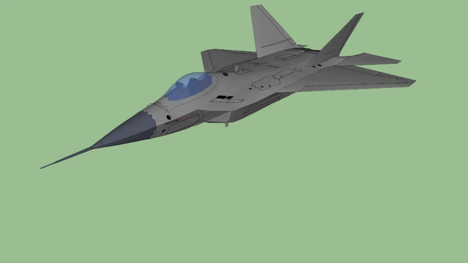 Turkish fighter aircraft TF-X C100 | 3D Warehouse