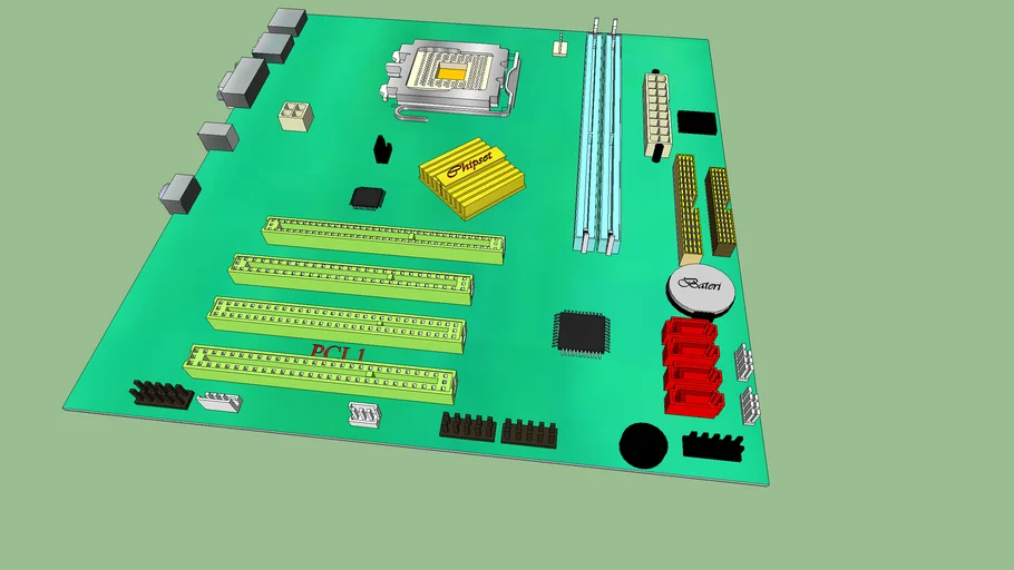 placa mae de computador | 3D Warehouse