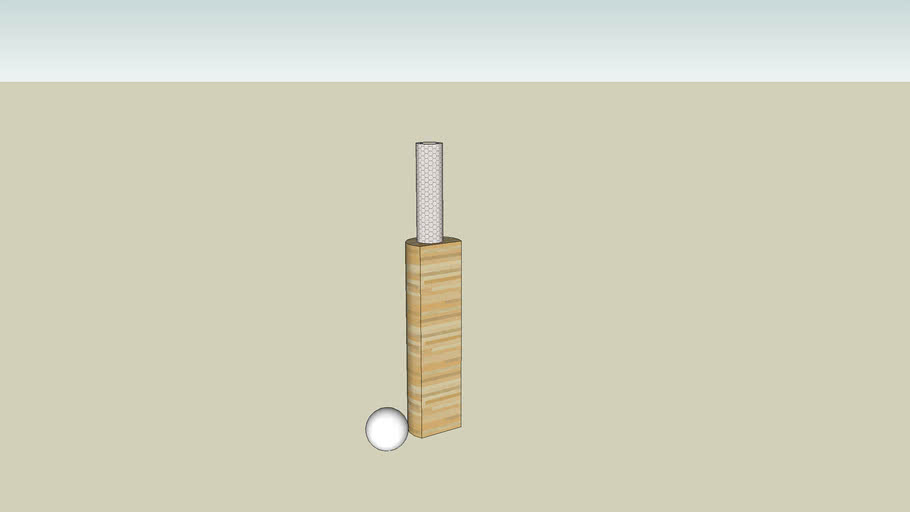 Cricket bat and ball | 3D Warehouse