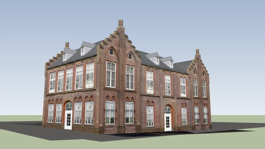 St. Bonifatiuskerk, oostelijke pastorie | 3D Warehouse