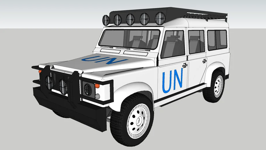 UN Landrover Defender | 3D Warehouse