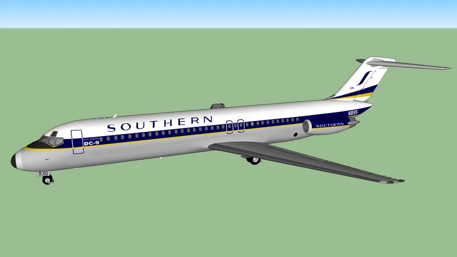 Southern Airways DC-9-31 (1969) | 3D Warehouse