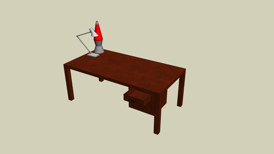 Contemporary Desk | 3D Warehouse