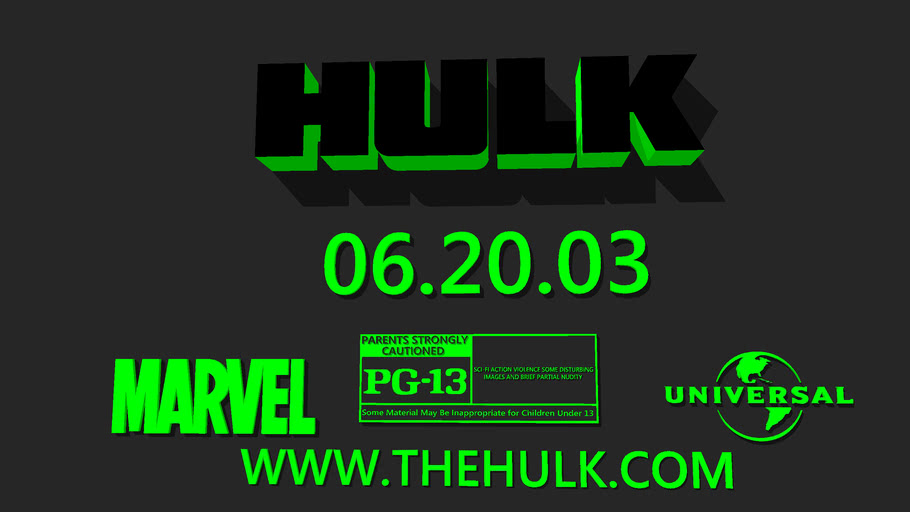 Hulk 2003 Poster