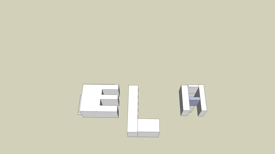 napis ela | 3D Warehouse