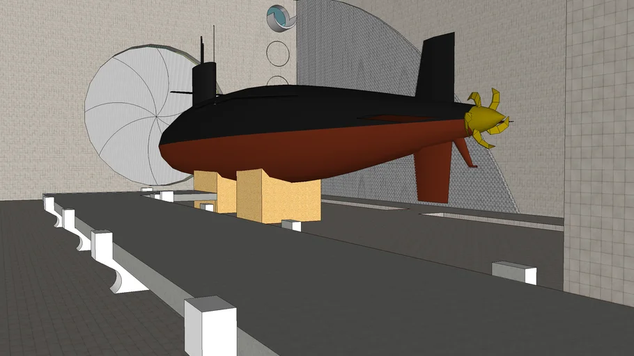 Secret Submarine Fortress | 3D Warehouse