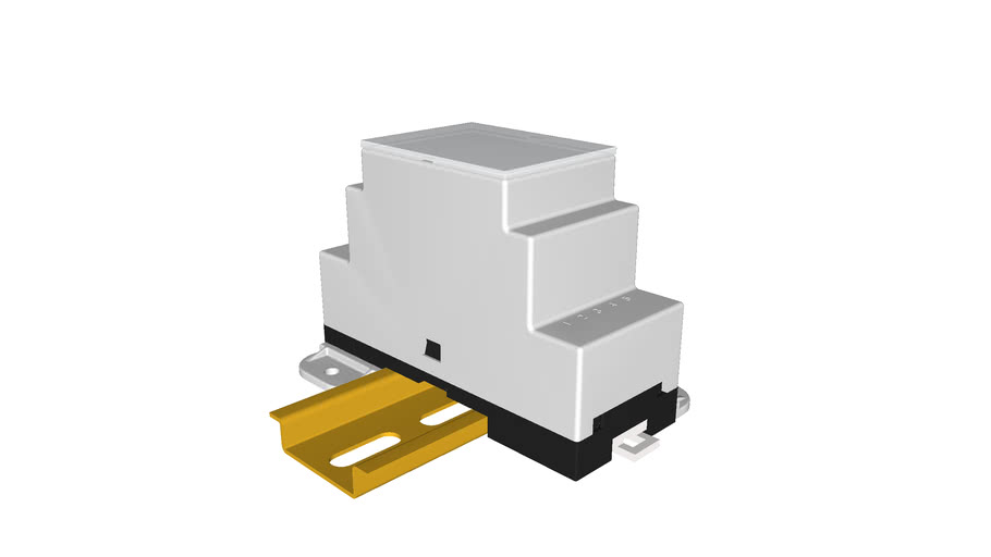 ERNI IDG-B2 1U DIN 43880 Enclosure | 3D Warehouse