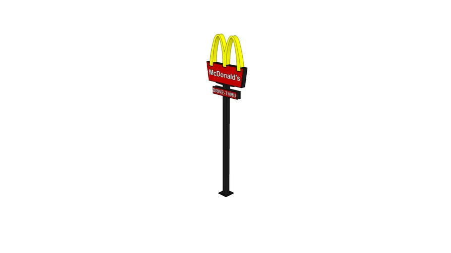 Pylon SIgn - McDonalds | 3D Warehouse
