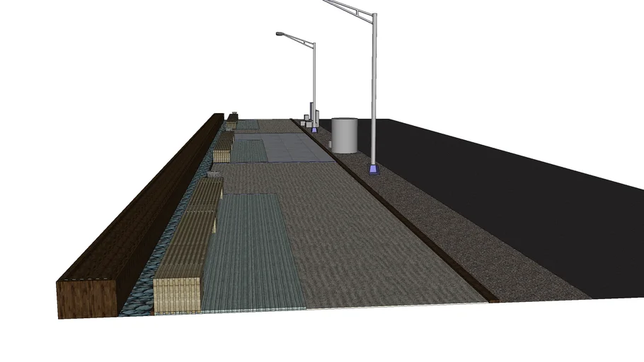 sidewalk,pedestrian zone,boulvard | 3D Warehouse