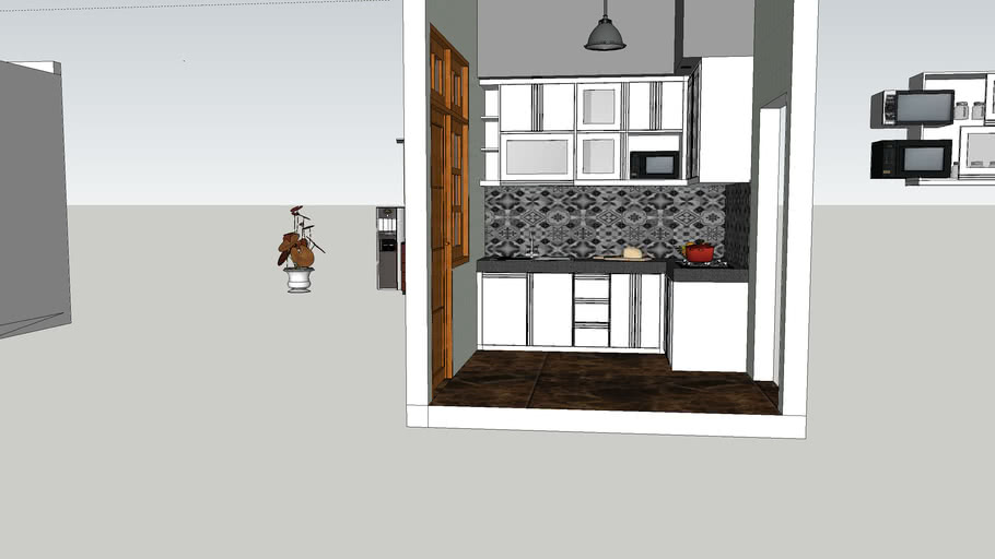 Interior Kitchen / Dapur model #3 | 3D Warehouse