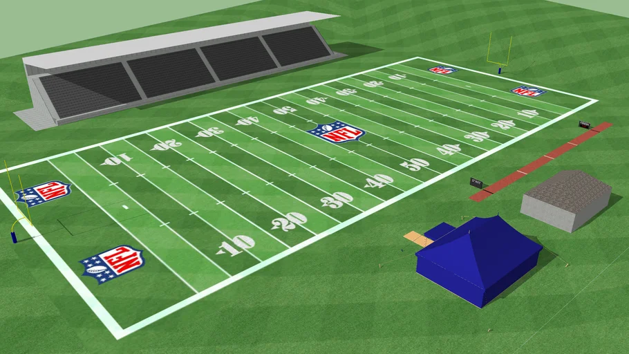 Practice Football Field | 3D Warehouse
