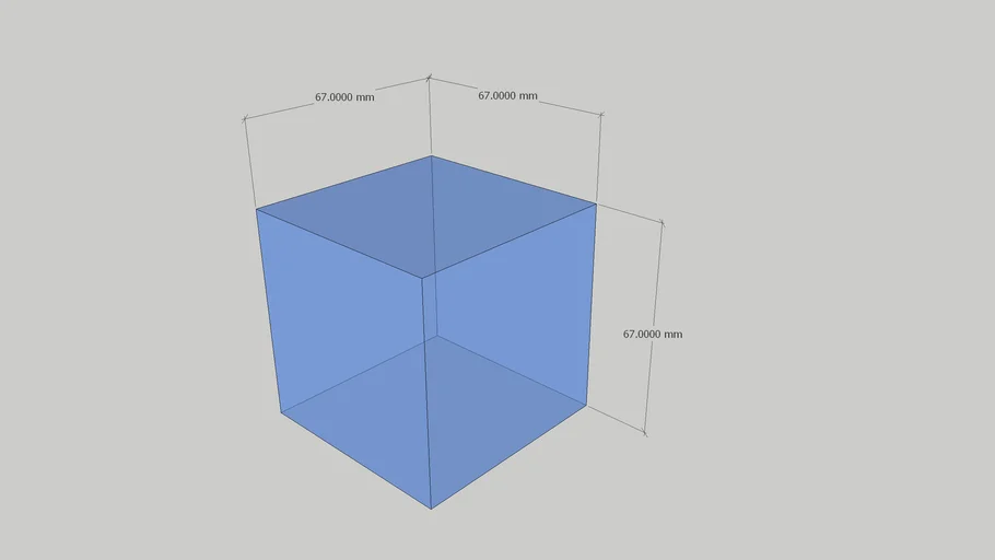 M3D Platform Print Area (67mm cube) | 3D Warehouse